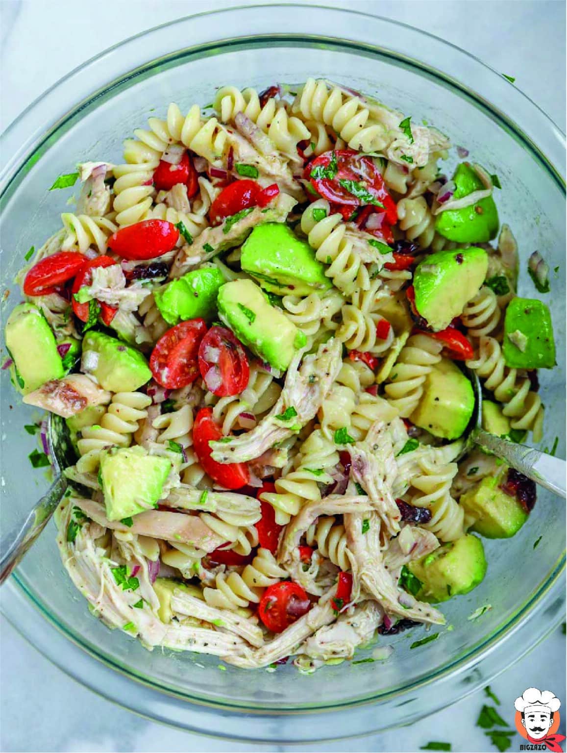 Chicken Avocado Pasta Salad – Bigzazoo Luxury Garden