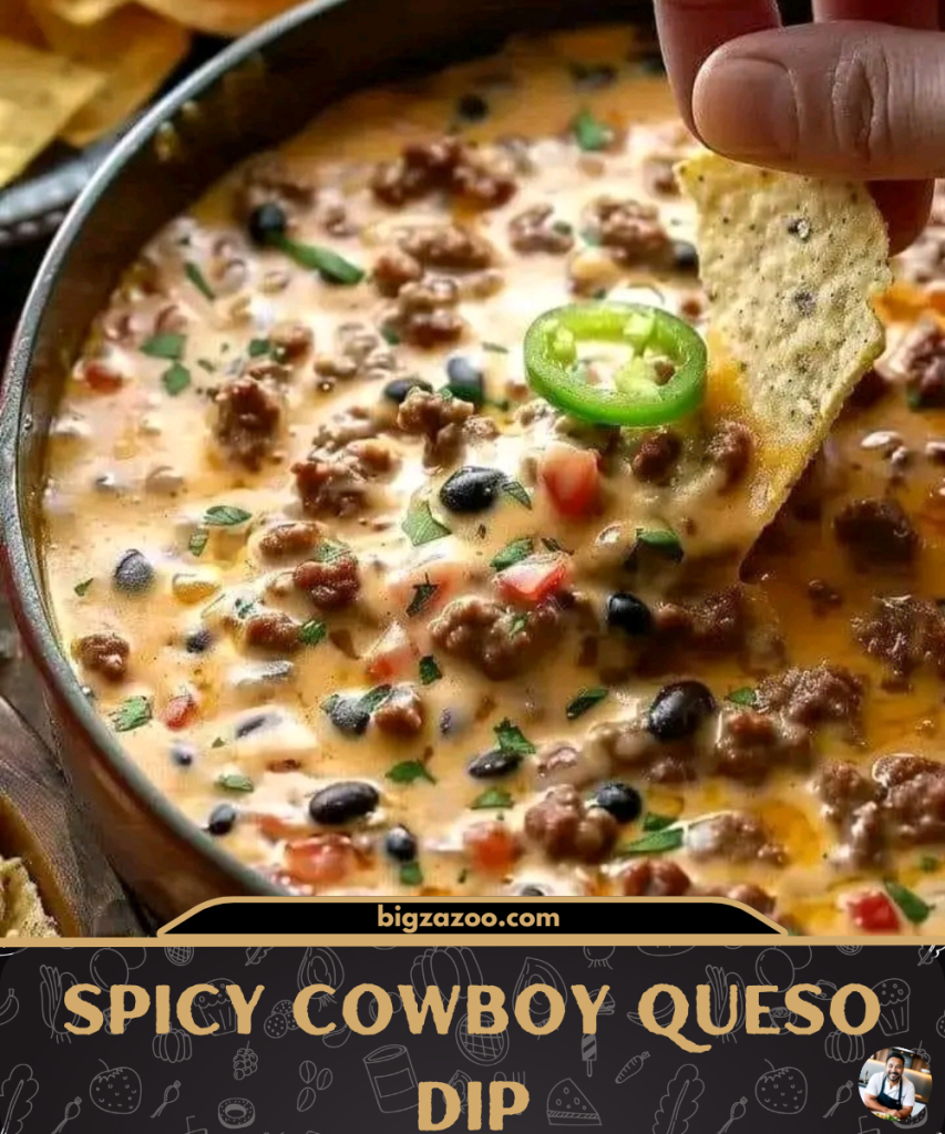 Spicy Cowboy Queso Dip: A Crowd-Pleaser That Packs A Punch | Zazoo Recipes