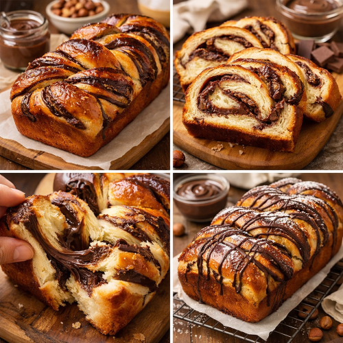 Nutella Brioche Loaf: The Ultimate Soft, Fluffy Chocolate-Filled Bread ...