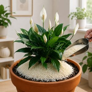 The Rice Trick for Peace Lilies: A Gentle Soil-Care Guide for Glossy ...