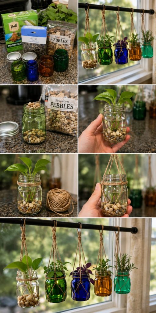 How to Make Hanging Mason Jar Water Planters: A Complete Guide for ...