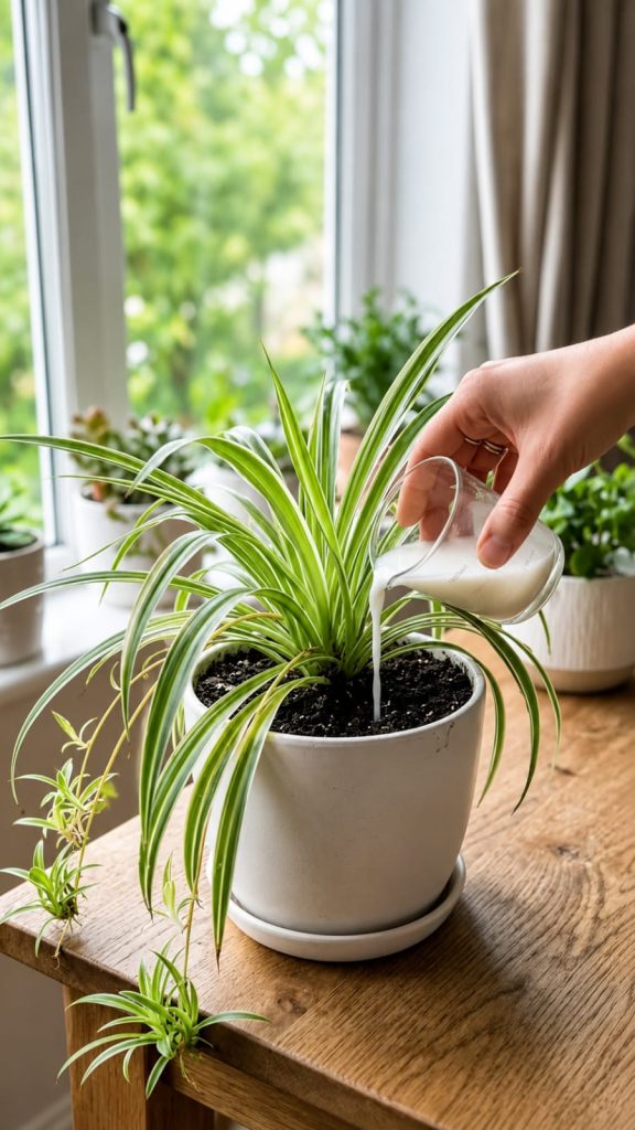 Milk for Spider Plants? What Homeowners Should Know Before Pouring ...