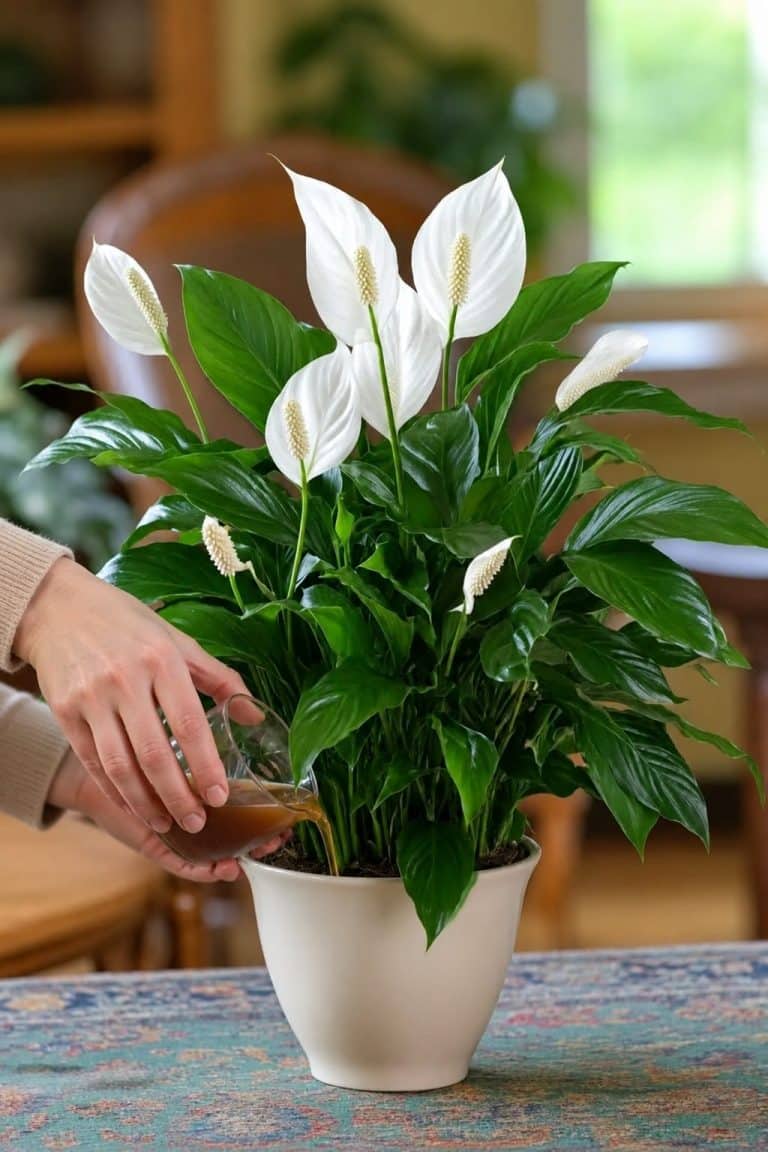 Why Some Homeowners Are Pouring a Brown Liquid Around Peace Lilies to ...